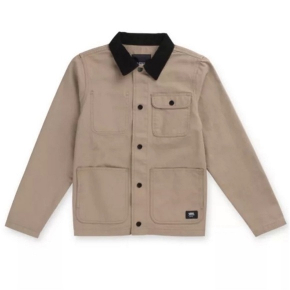 Vans | Jackets & Coats | Vans Barn Coat Utility Drill Chore Tan Jacket ...